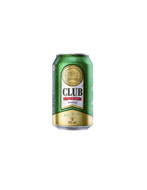 Caja de cerveza Club en su presentación en lata