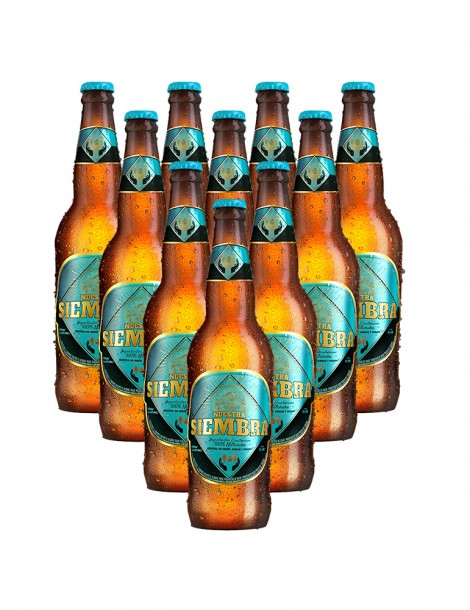 Jaba Nuestra Siembra en su presentación de vidrio de 1L.